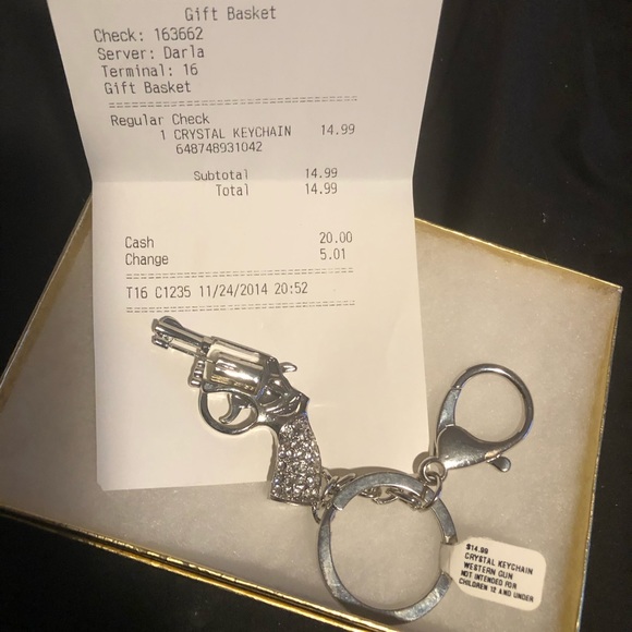 Other | Crystal Revolver Keychain | Poshmark